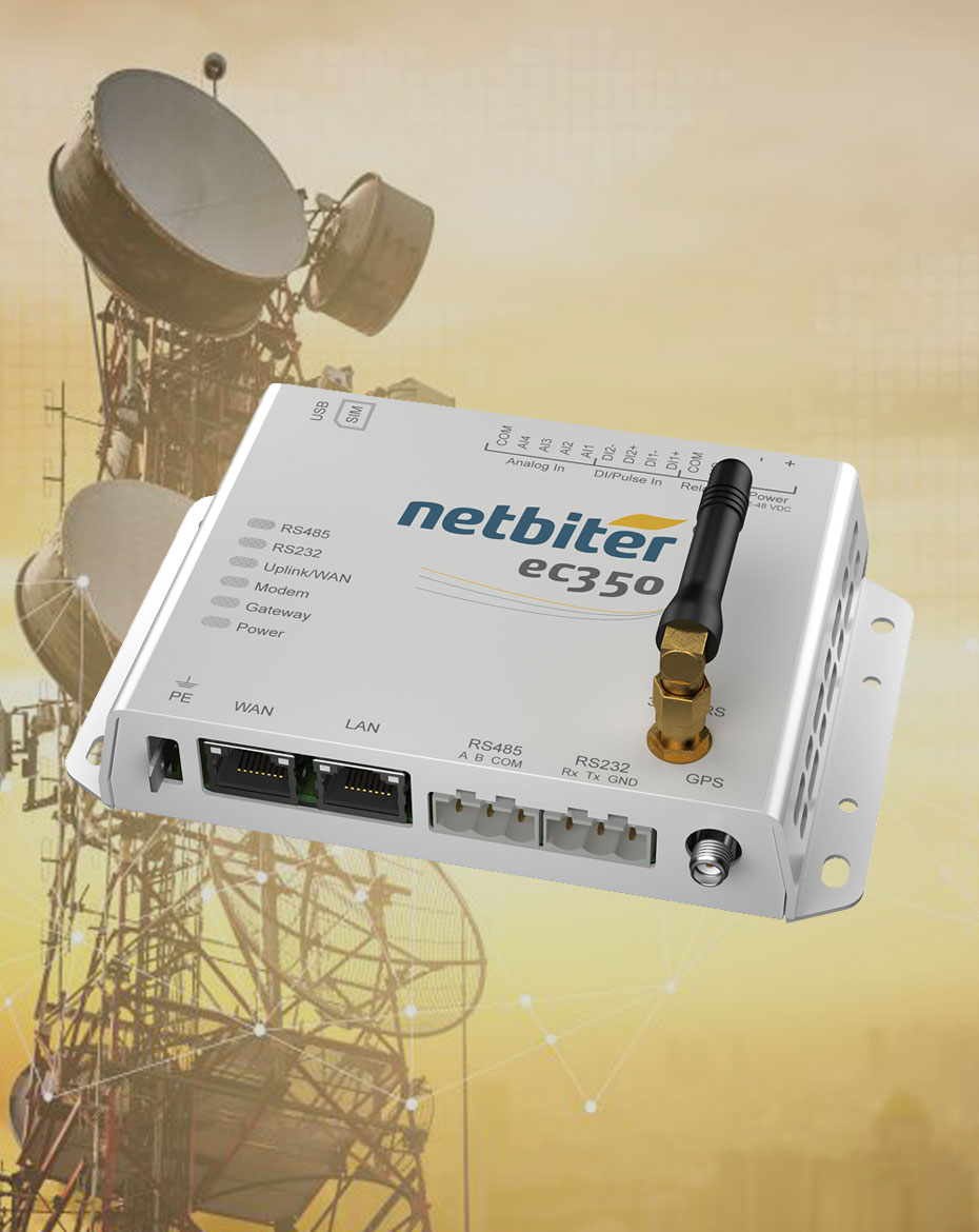 Remote data center Netbiter EC350 from HMS